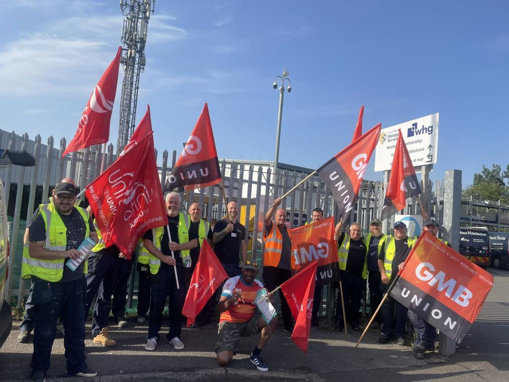 GMB members at Walsall Housing Group say YES to industrial action | GMB ...
