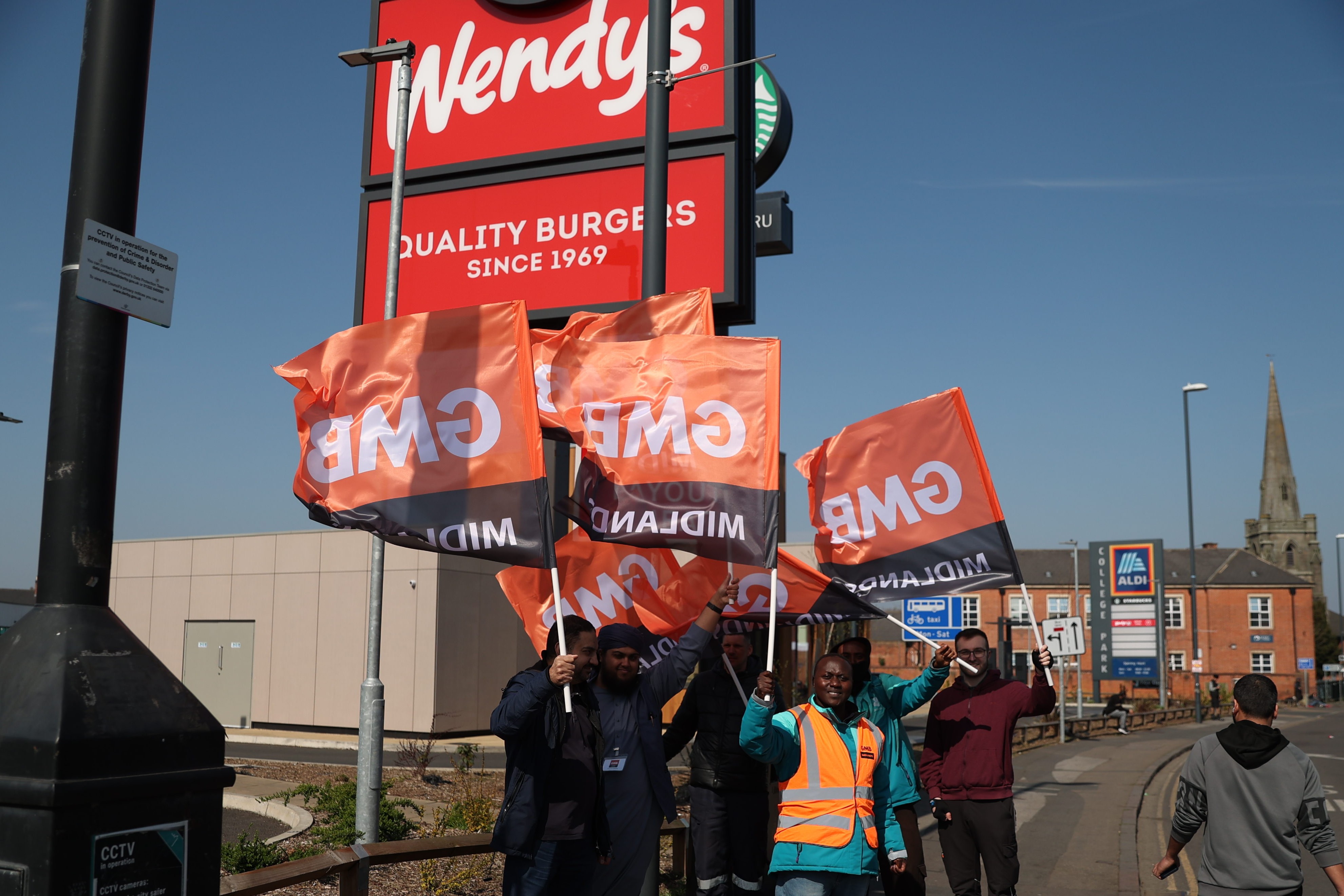 Protest hits popular Derby burger chain. | GMB Union